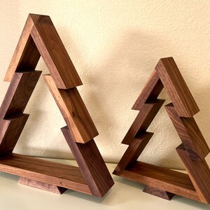 Walnut Decorative Christmas Trees - Etsy