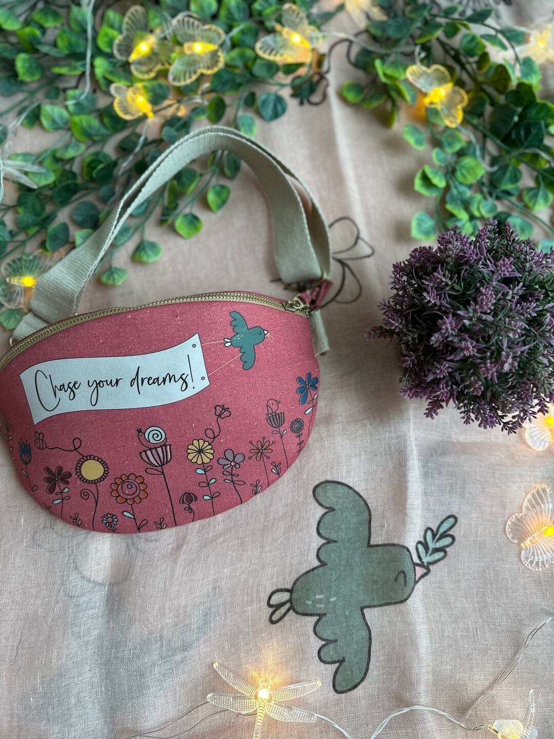 Personalized Positive Affirmations Enchanted Garden Fanny Pack: 15 ...