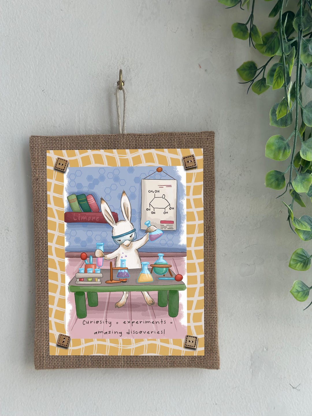 Bunny’s Lab Wall Art - Etsy