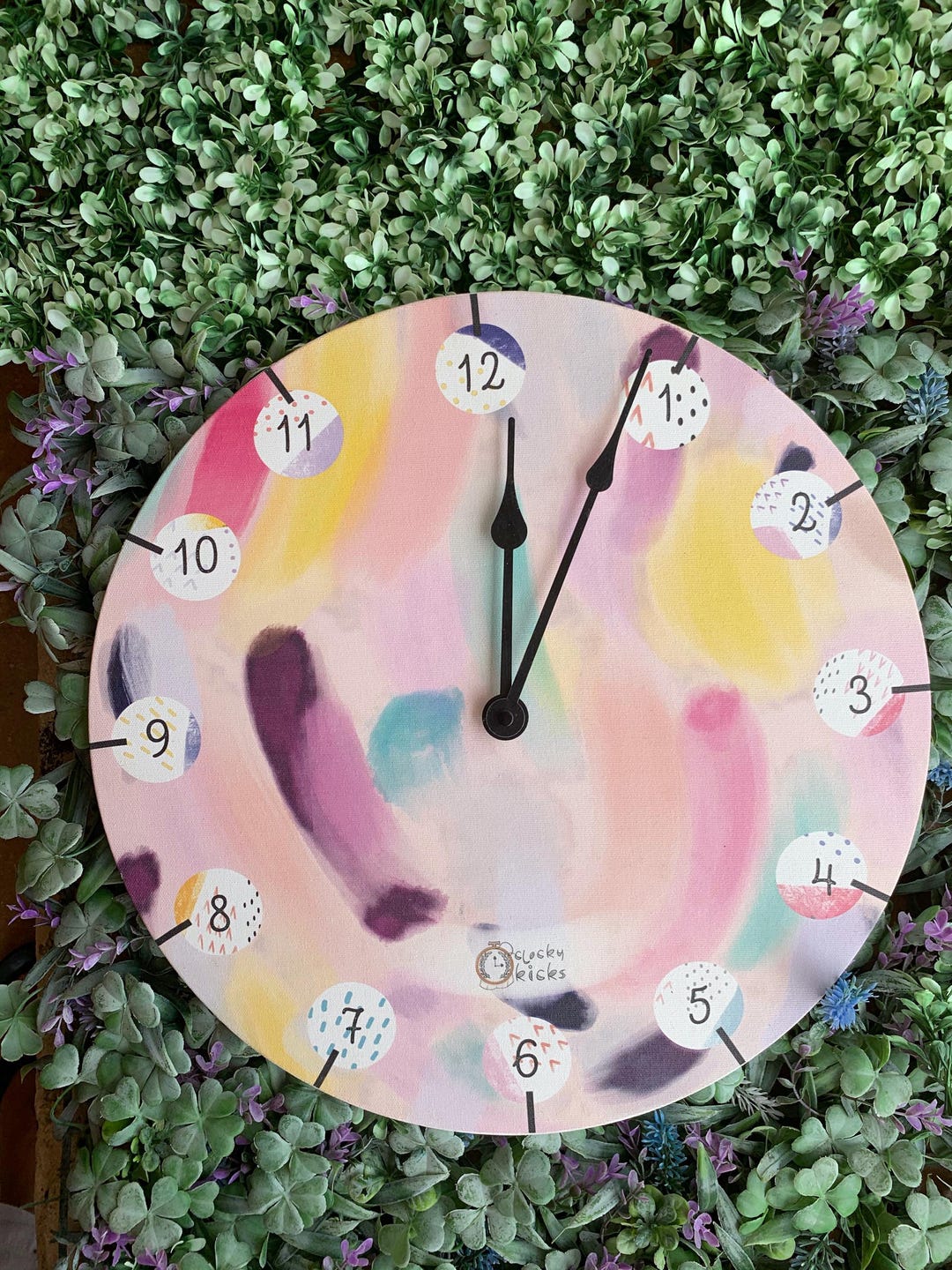 Painter's Palette Clock - Etsy