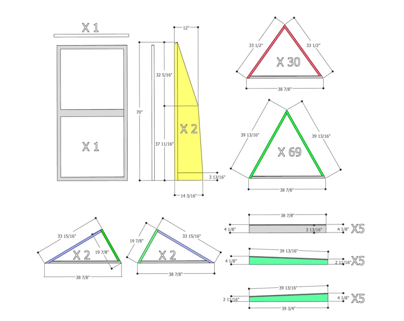 GD18 Geodesic Domes Plans 16ft (imperial Measurements) - Etsy