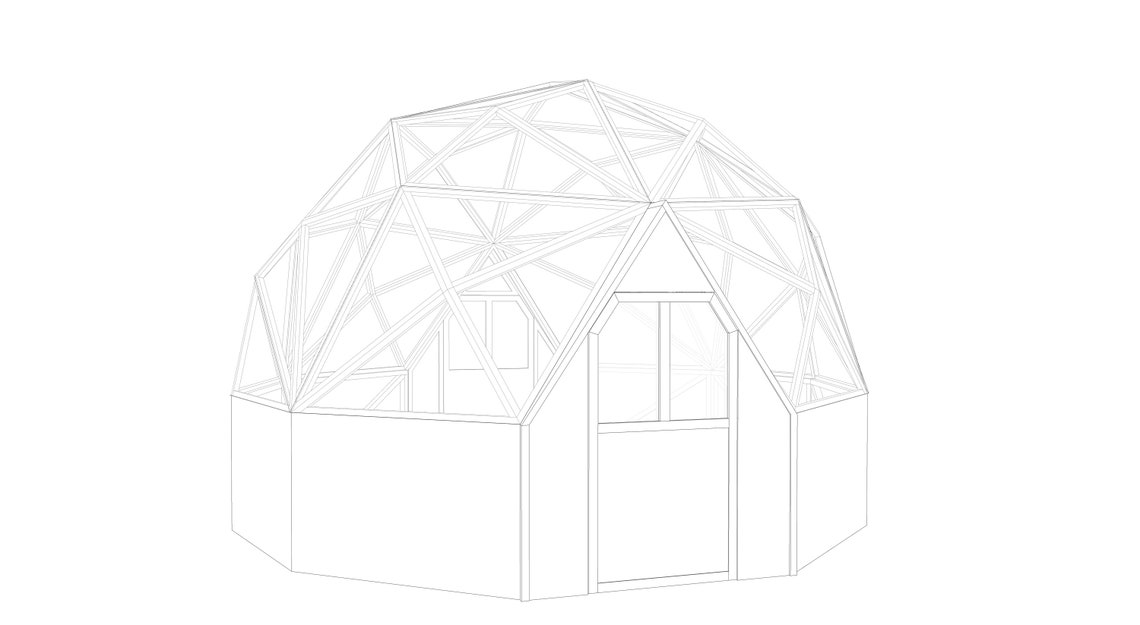 Modèle de croquis du dôme Unity - Etsy France