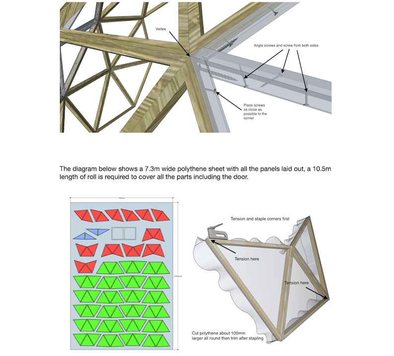 GD18 Geodesic Dome Plans (4.8m Metric Version) - Etsy