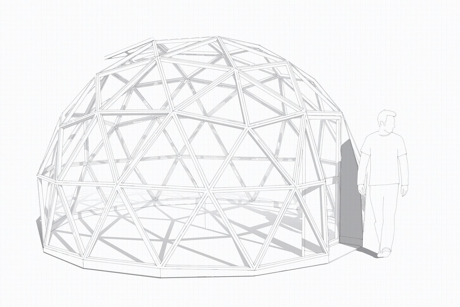 GD18 Geodesic Dome Sketchup Model - Etsy