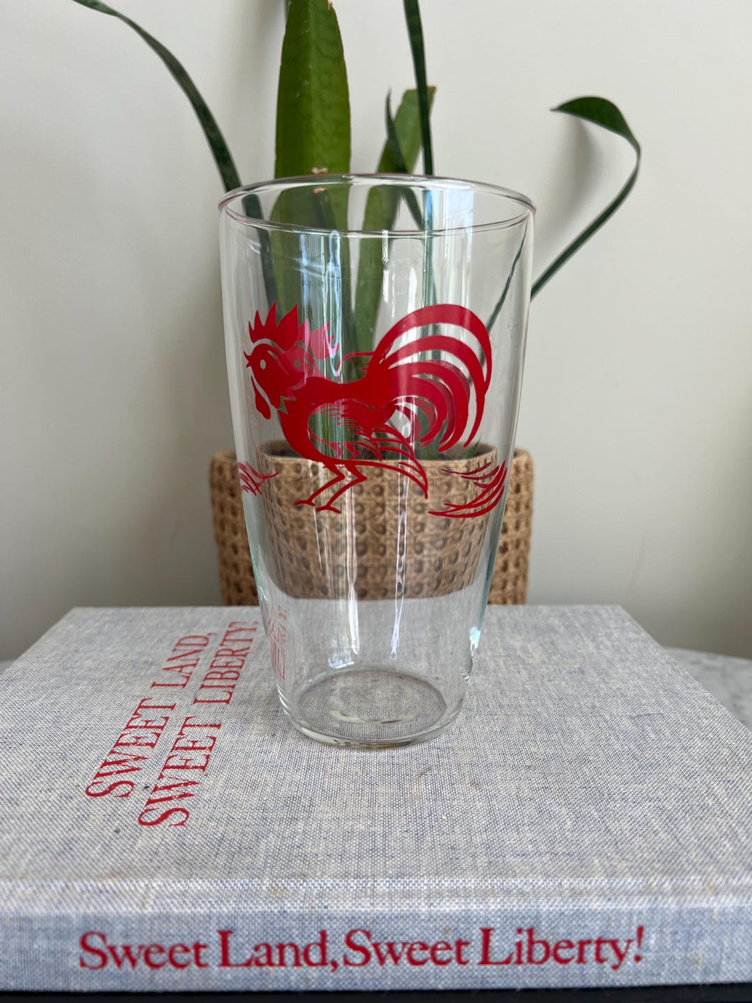 Vintage 1950’s Libbey Red Rooster Cocktail Shaker - Etsy