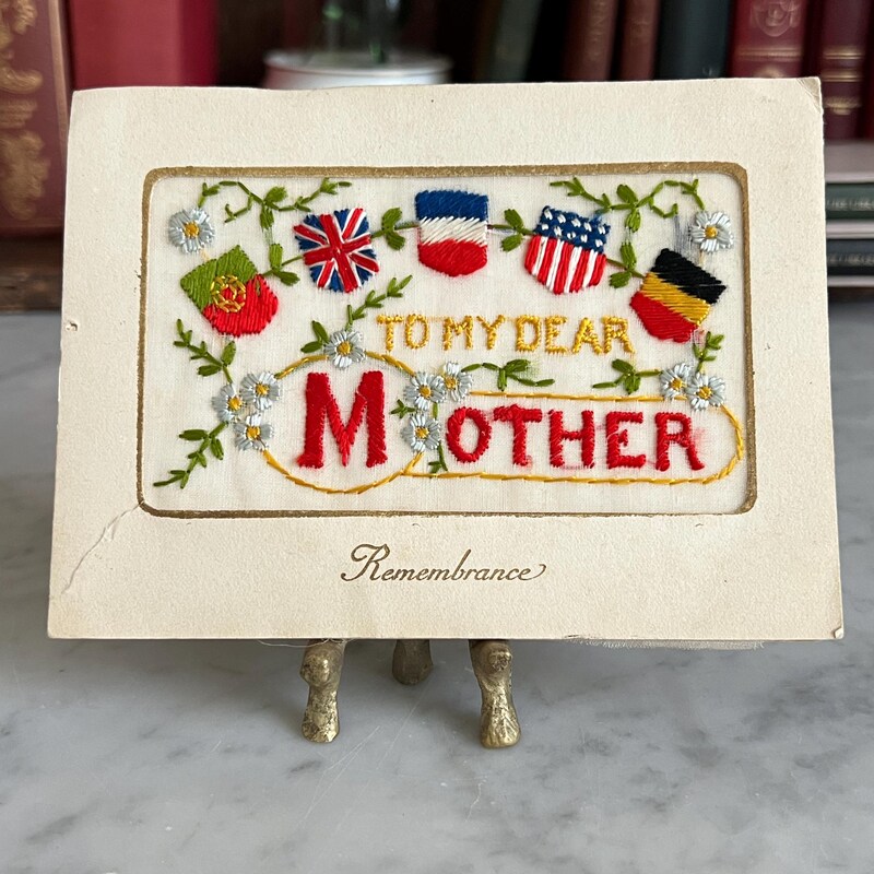 Embroidered Postcard - Etsy