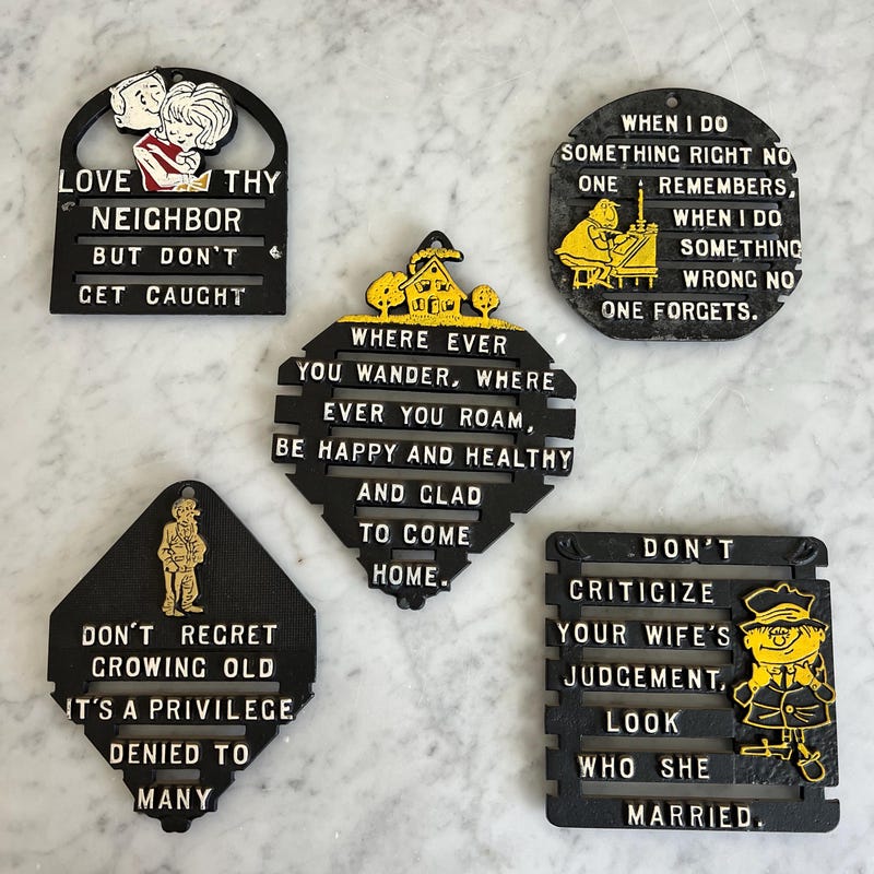 Cast Iron Trivet Vintage - Etsy