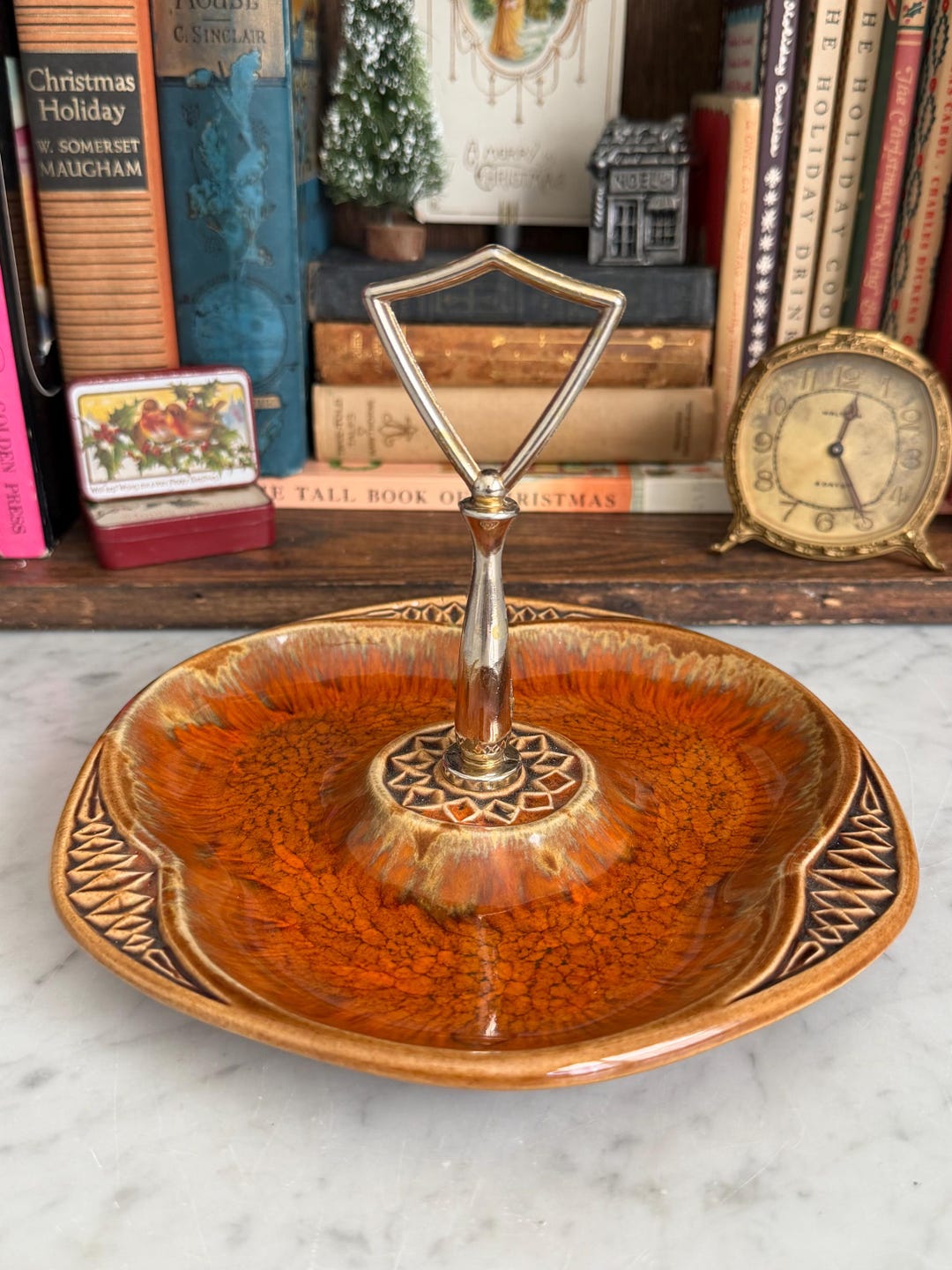 Vintage California Originals Pottery Tidbit Tray: Mid-century Drip ...