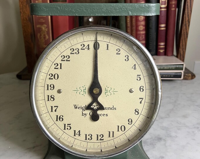 Antique 1920s Green Kitchen Scale: American Family, Farmhouse Decor - Etsy