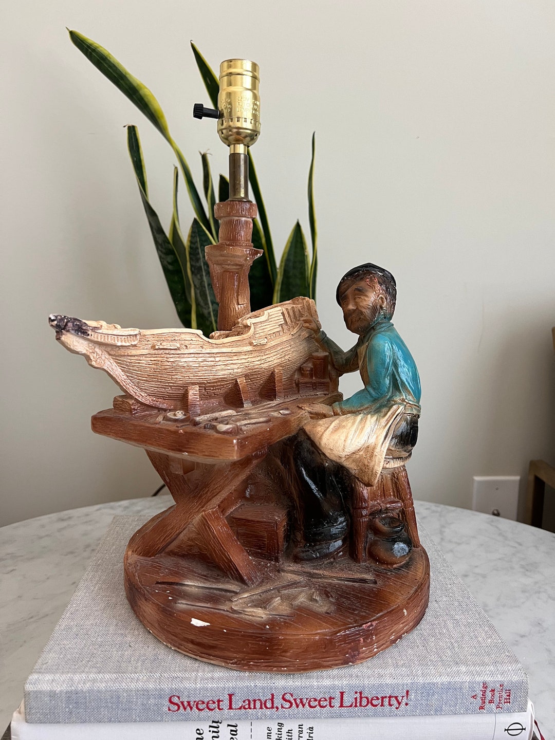 RARE Vintage Apsit Brothers, California Originals Pottery Ceramic Lamp Model Shipbuilder Lamp - Etsy