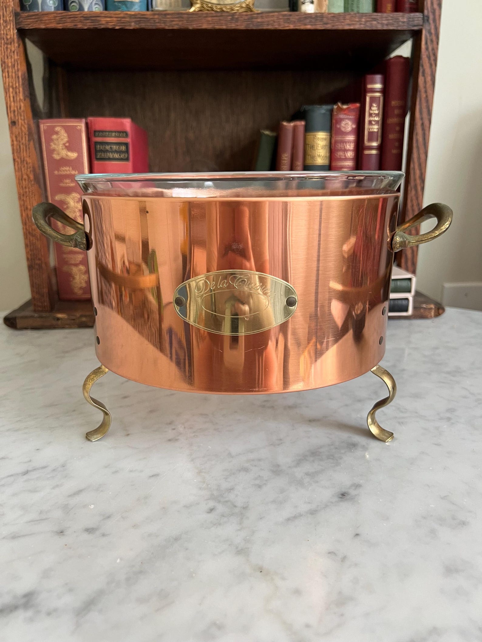 Vintage De La Cuisine Copper & Brass Chafing Dish – 8.5” Buffet Server ...