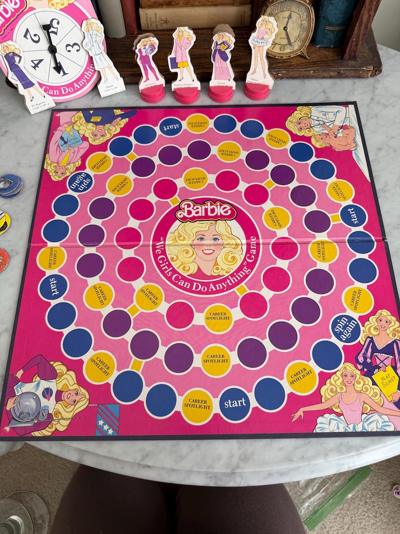 1986 Barbie We Girls Can Do Anything Board Game Vintage Mattel Complete ...
