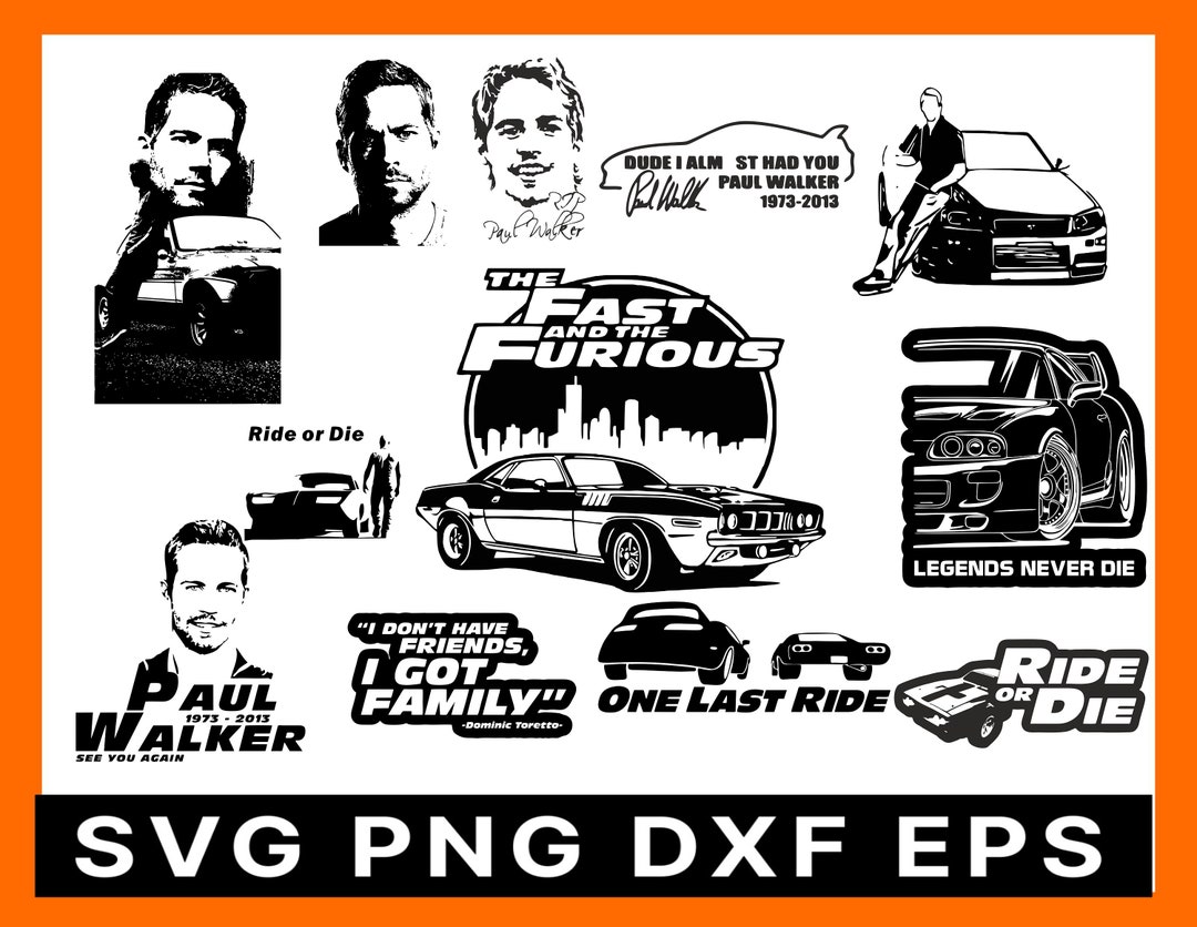 The Fast and the Furious Vector SVG PNG PDF / T-shirt Svg / - Etsy ...