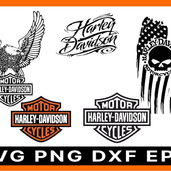 Harley Davidson Svg - Etsy
