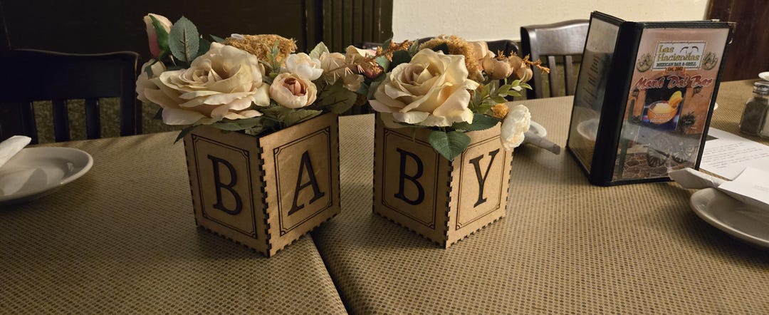 Baby Shower Box Centerpiece Physical Box - Etsy