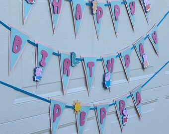 Peppa Pig Banner - Etsy