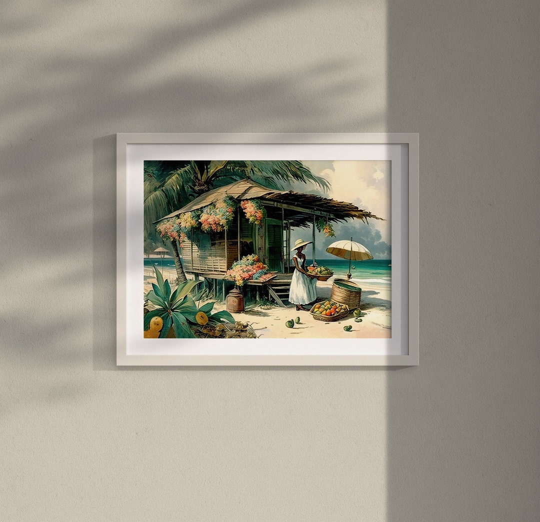 Timeless Tropics - Vintage Caribbean Shop, Fruit Stand by the Beach ...