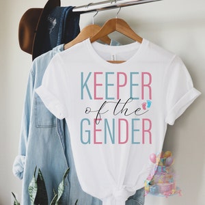 Keeper of the Gender T-shirt: Unisex Pregnancy Reveal Party Tee - Etsy