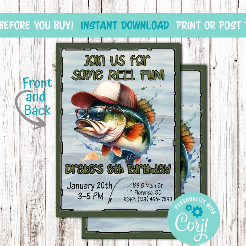 Going Fishing Party Theme - Etsy