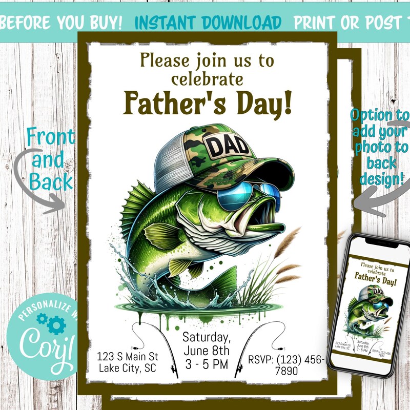 Fathers Day Fishing - Etsy