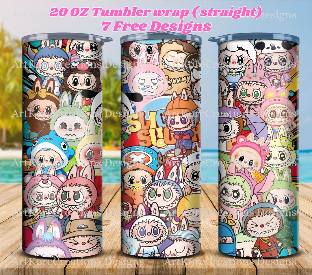 Labubu Tumbler Wrap (20 0z Straight) - Etsy