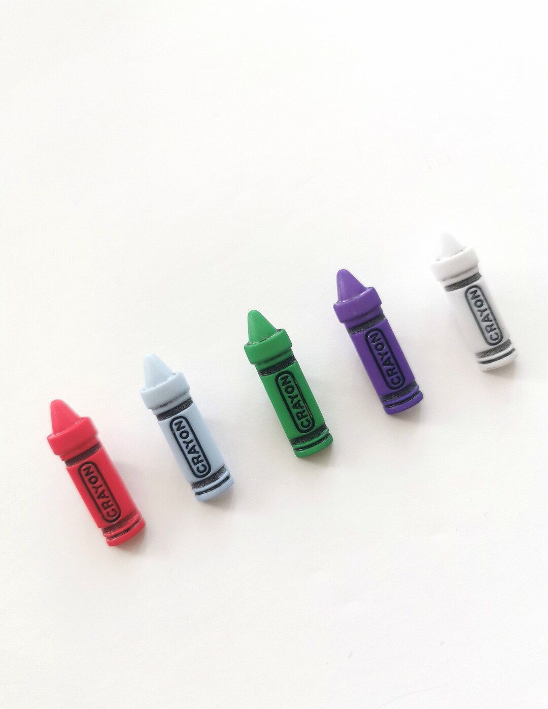Very Sweet Crayon Buttons in 5 Different Colours Sold in SET OF 5 - Etsy