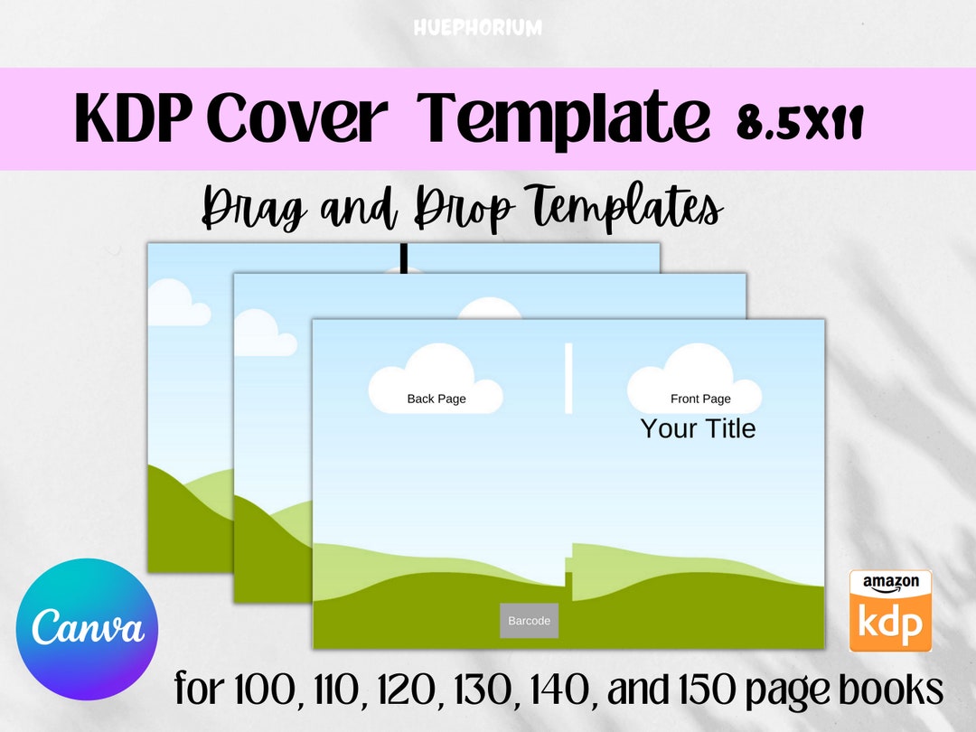 KDP Journal Covers Canva Template 8.5x11 Bundle Notebook Covers | Drag ...