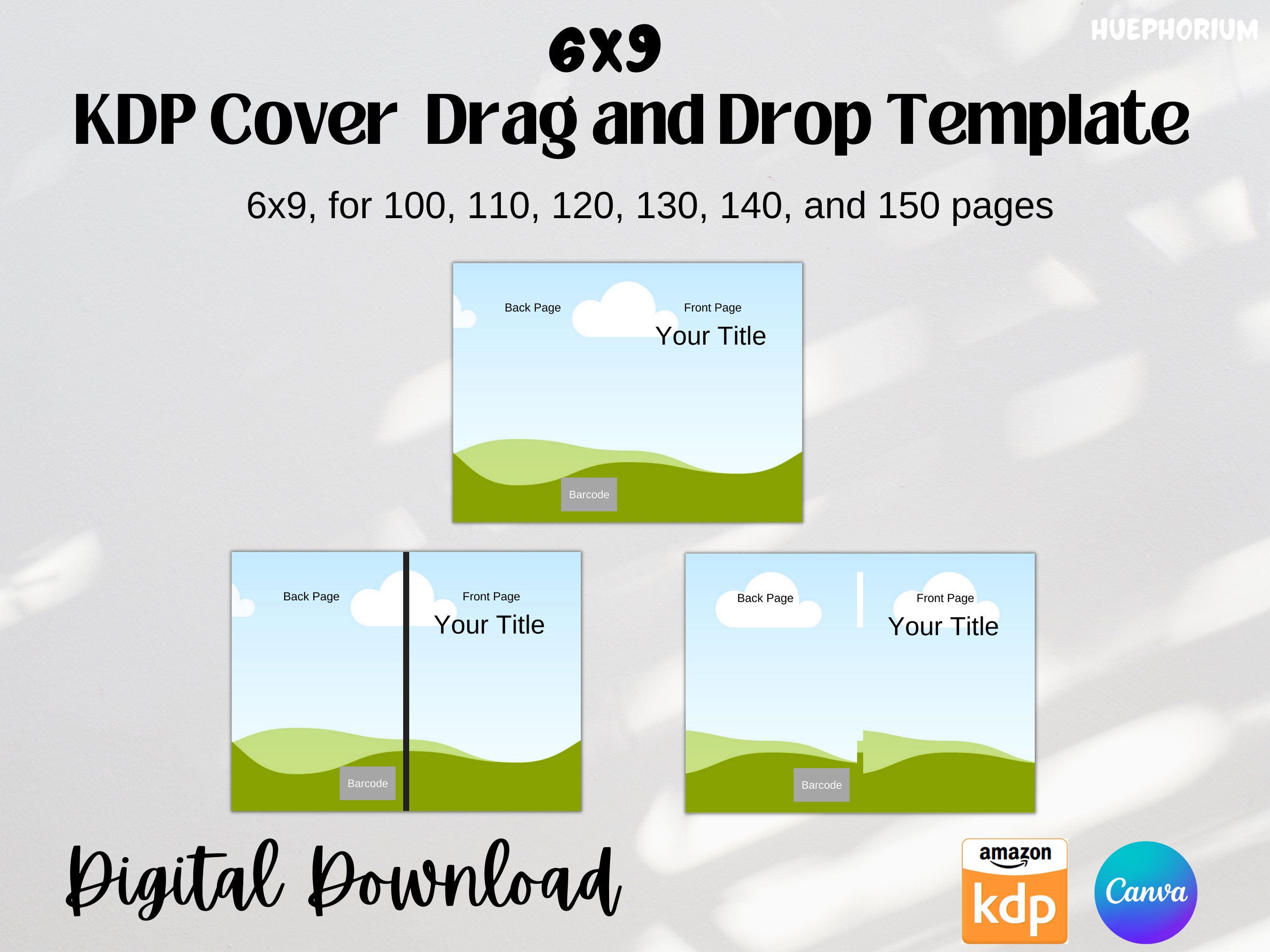 KDP Journal Covers Canva Template 6x9 Bundle Notebook Covers - Etsy