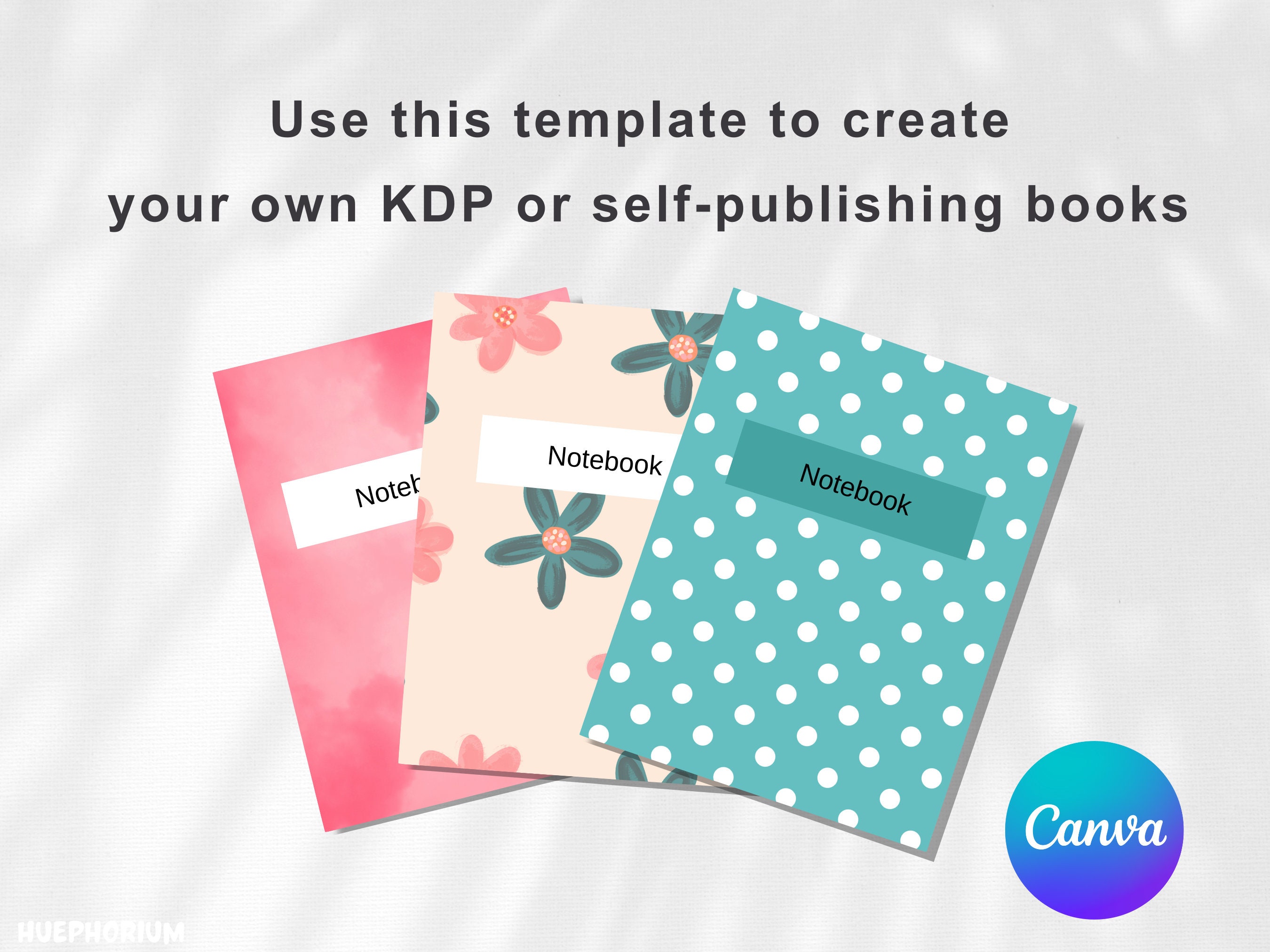 KDP Journal Covers Canva Template 8.5x11 Bundle Notebook Covers | Drag ...