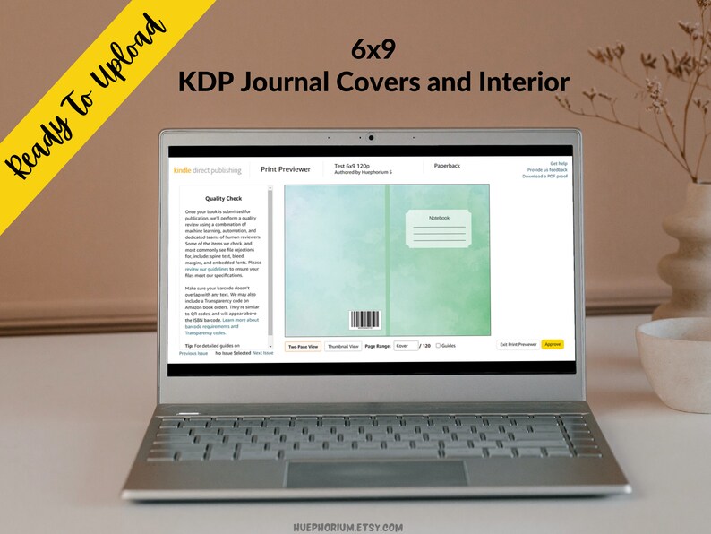 KDP Journal Covers Template 6x9 | Pastel Grunge Gradient 6 Colors ...