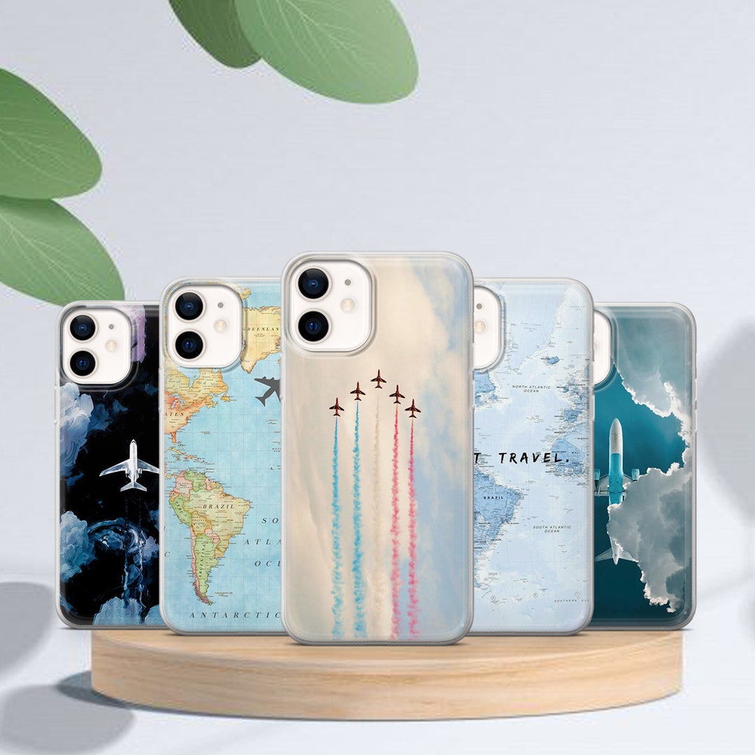 Aesthetic Airplane Phone Case Travel Cover for Pixel 7 Pro 6A, iPhone ...