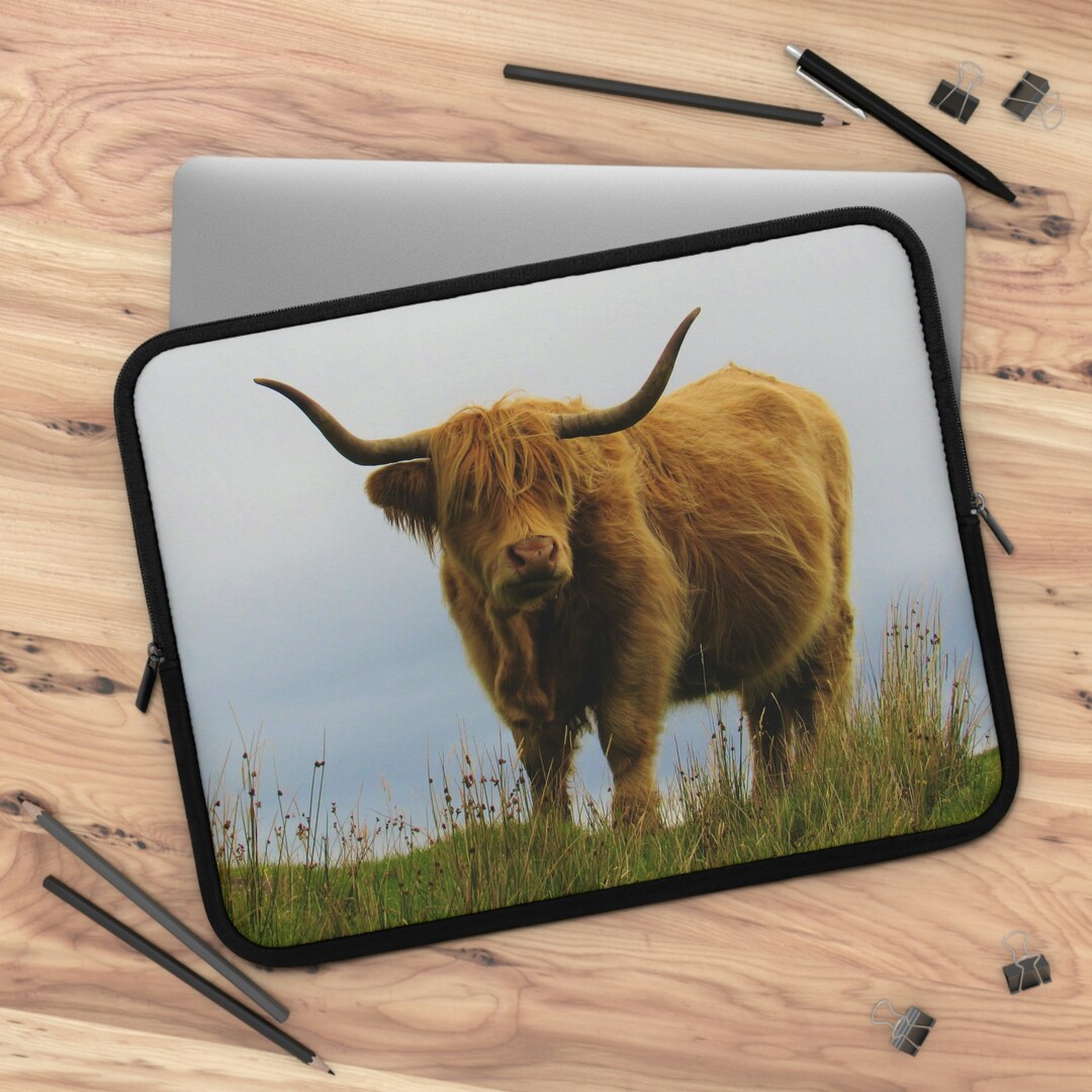 Highland Hairy Cow Zipper Device/scotland Highland Cow 7 cell up to 17 ...