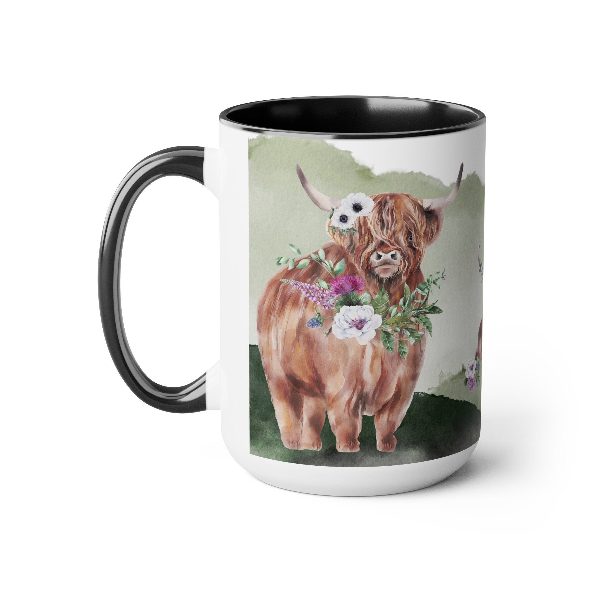 Highland Hairy Cow Mug/large 15 Oz Scottish Mug With Hairy - Etsy