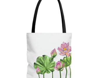 Spring Flowers Tote Bag Three Sizes - Etsy
