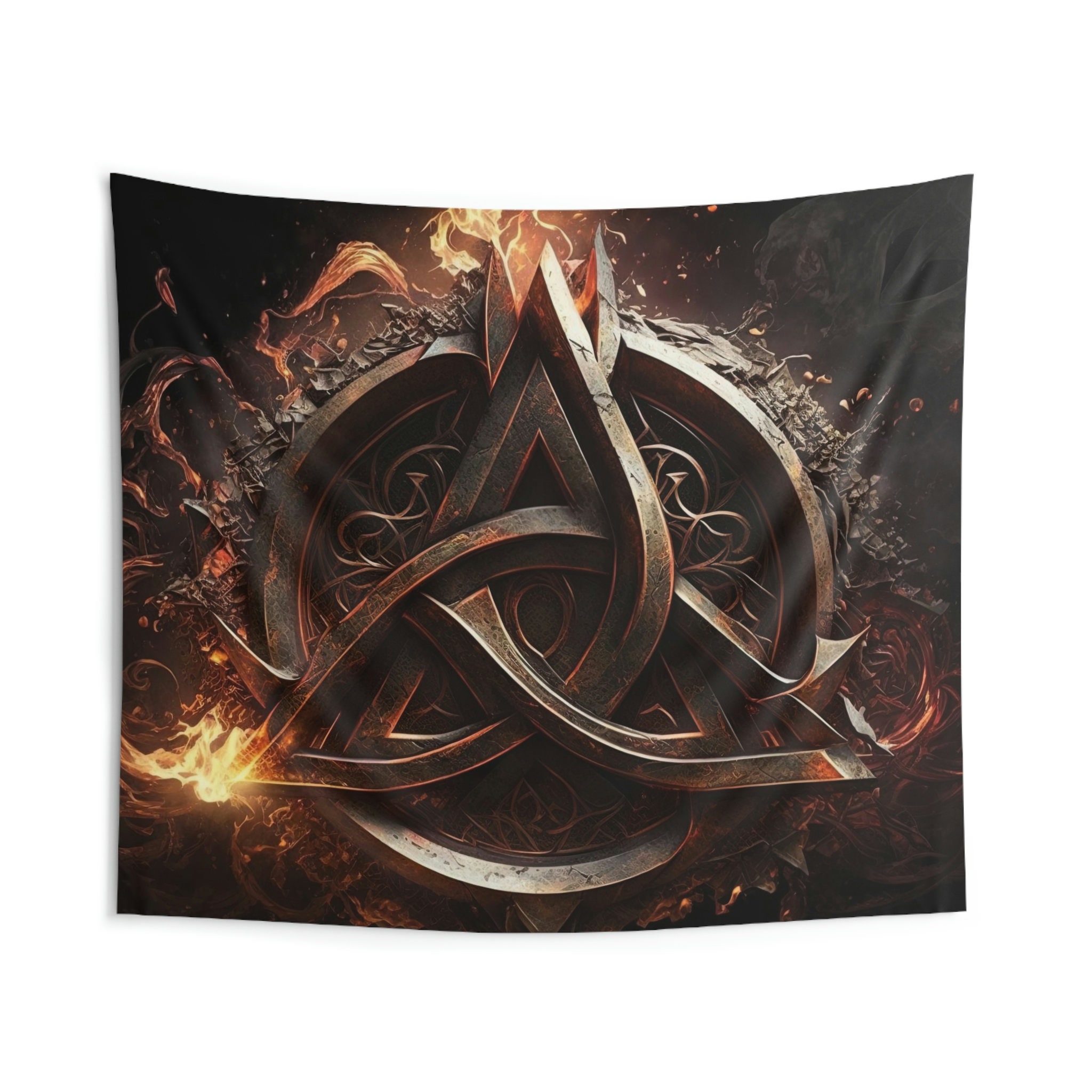 Triquetra Ancient Trinity Wall Tapestries - Etsy