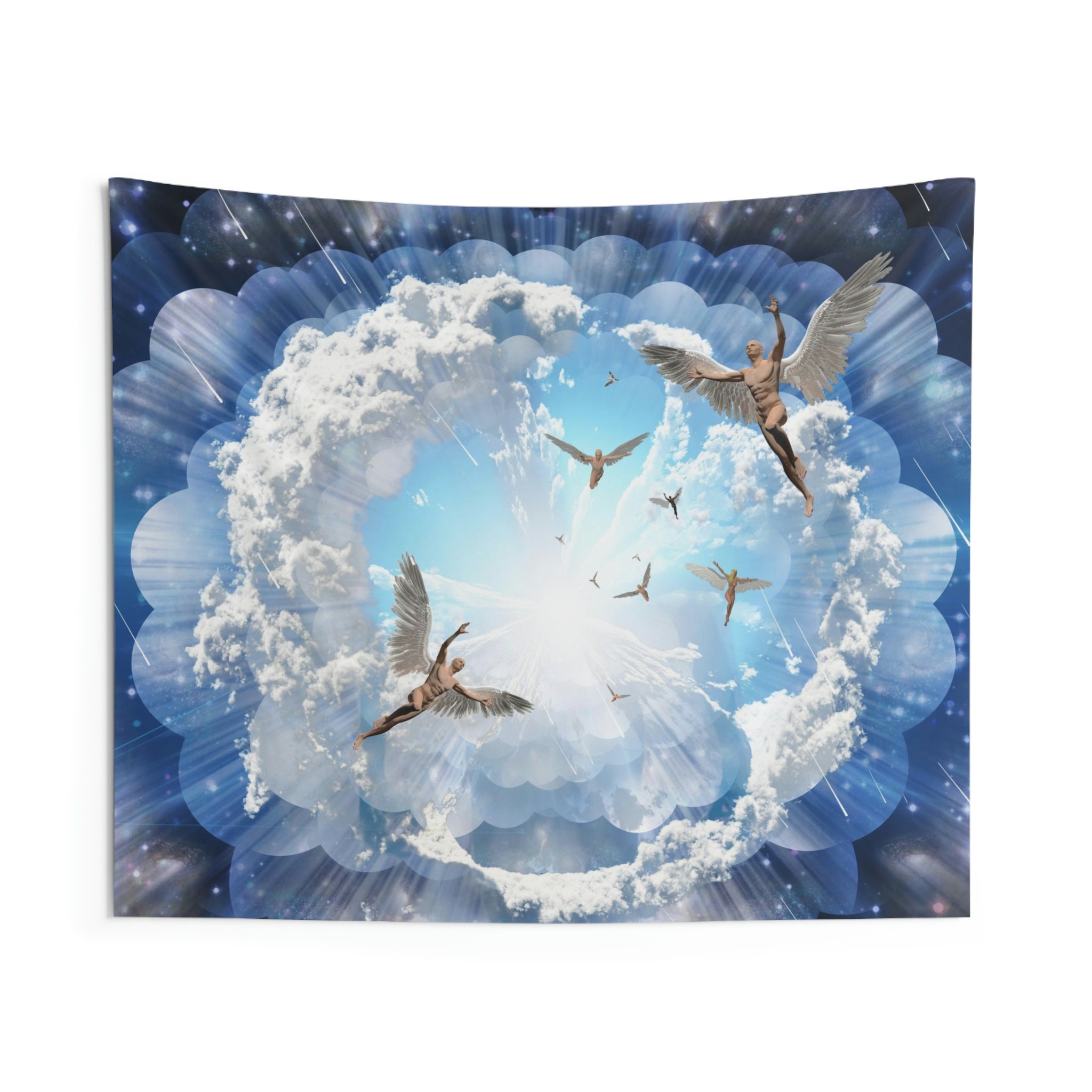 Angel Vortex 2 Wall Tapestries-christian Art-heavenly Art Angels - Etsy