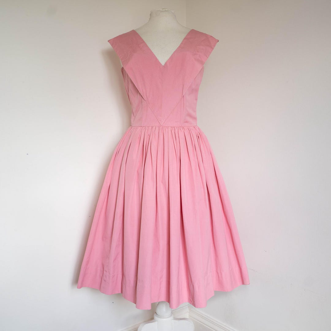 1950s Horrockses / Harvey Nichols Vintage Pink Cocktail Dress - Etsy