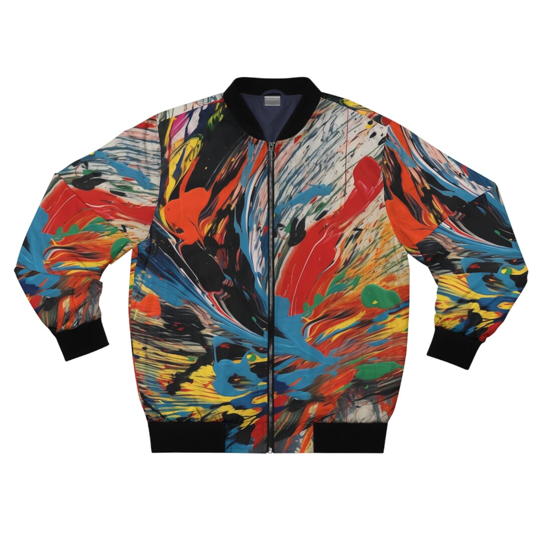 Abstract Bomber Jacket,picasso Style Unisex All Over Print Bomber ...