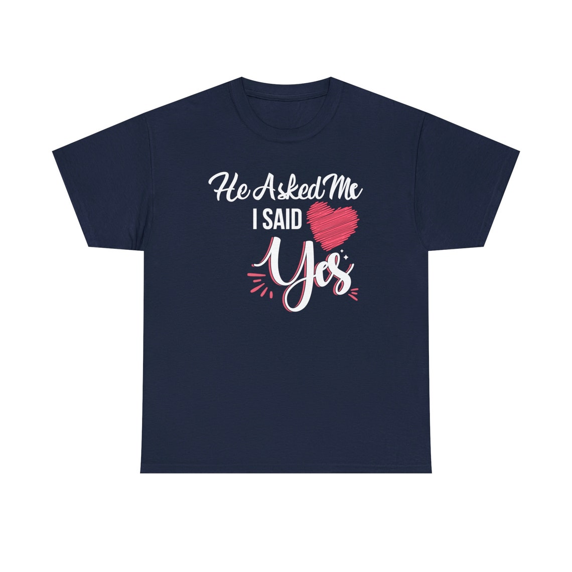 Engagement Announcement Shirts for Women or Bride to Be. He Asked & She ...