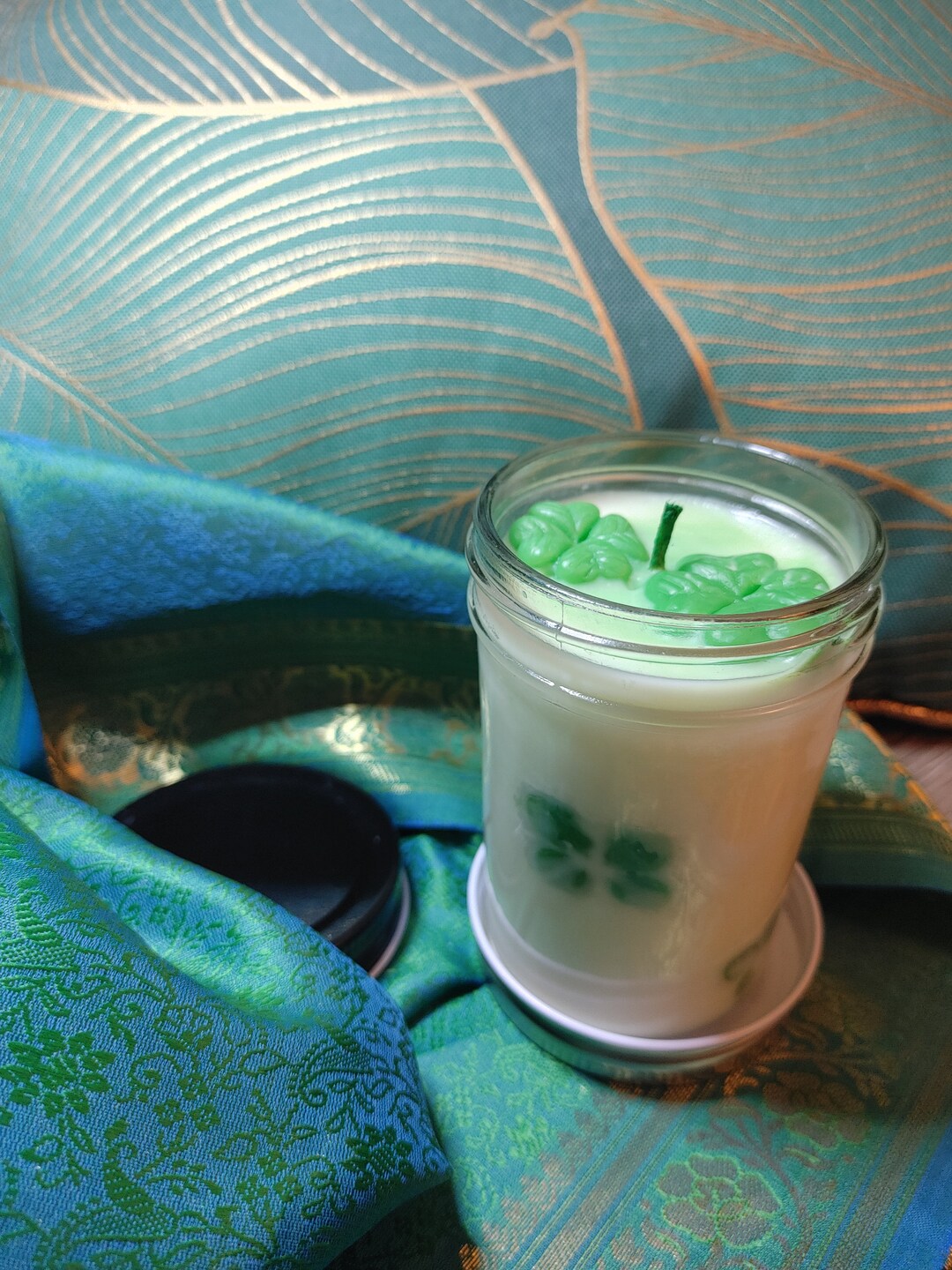 Candle "lucky Shamrock" St. Patrick's Day Candle 7oz - Etsy