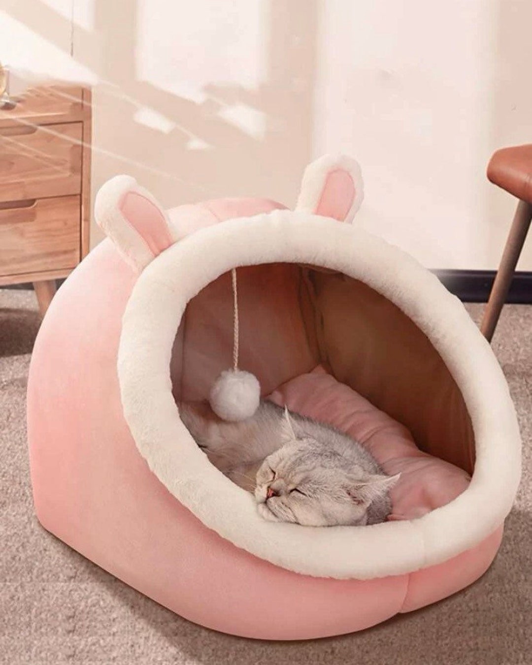 Cave Decor Pet Bed Rabbit Pet House for Dogs and Cats Warm - Etsy
