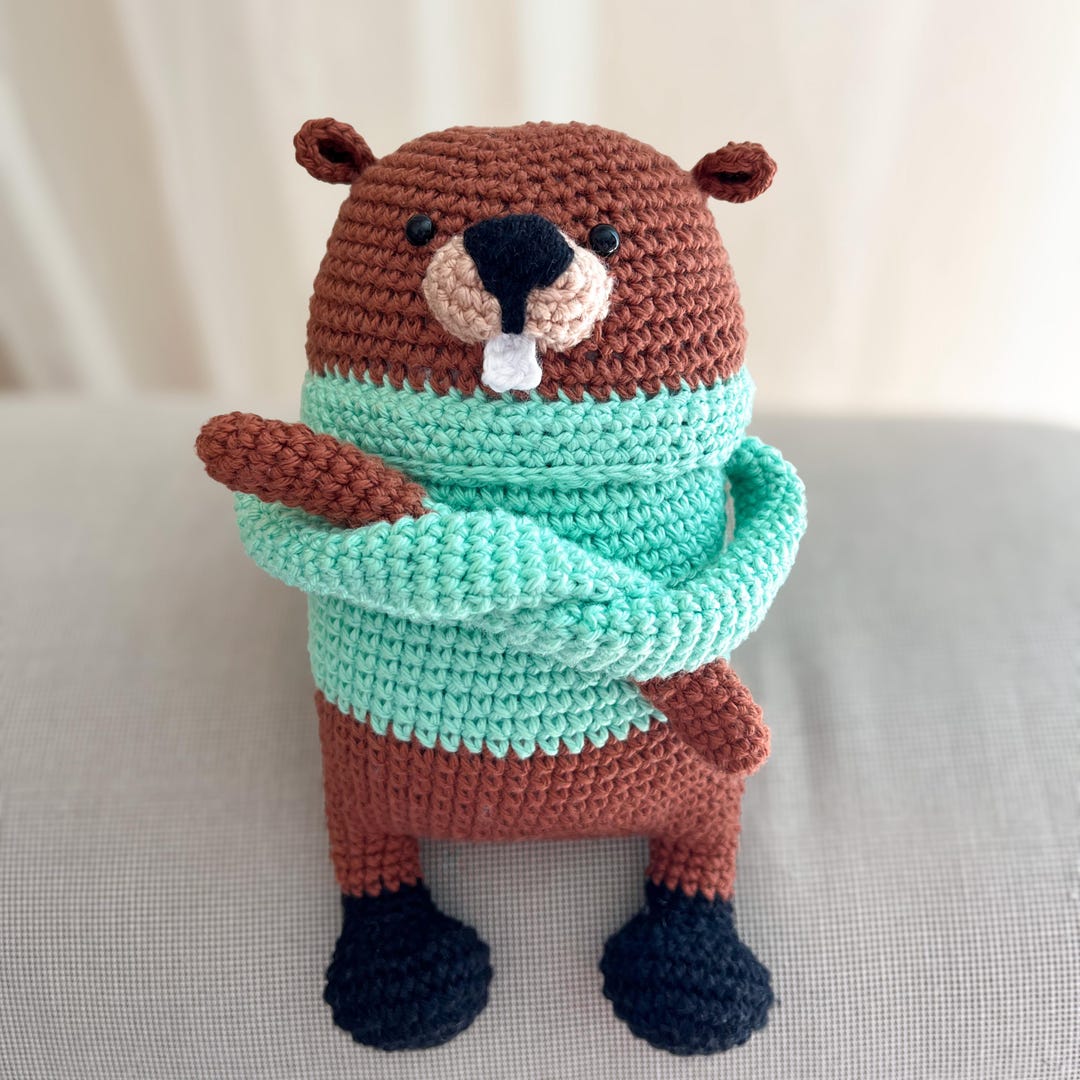 Crochet Pattern Cool Beaver | Perfect Gift Idea | Instant PDF Download ...