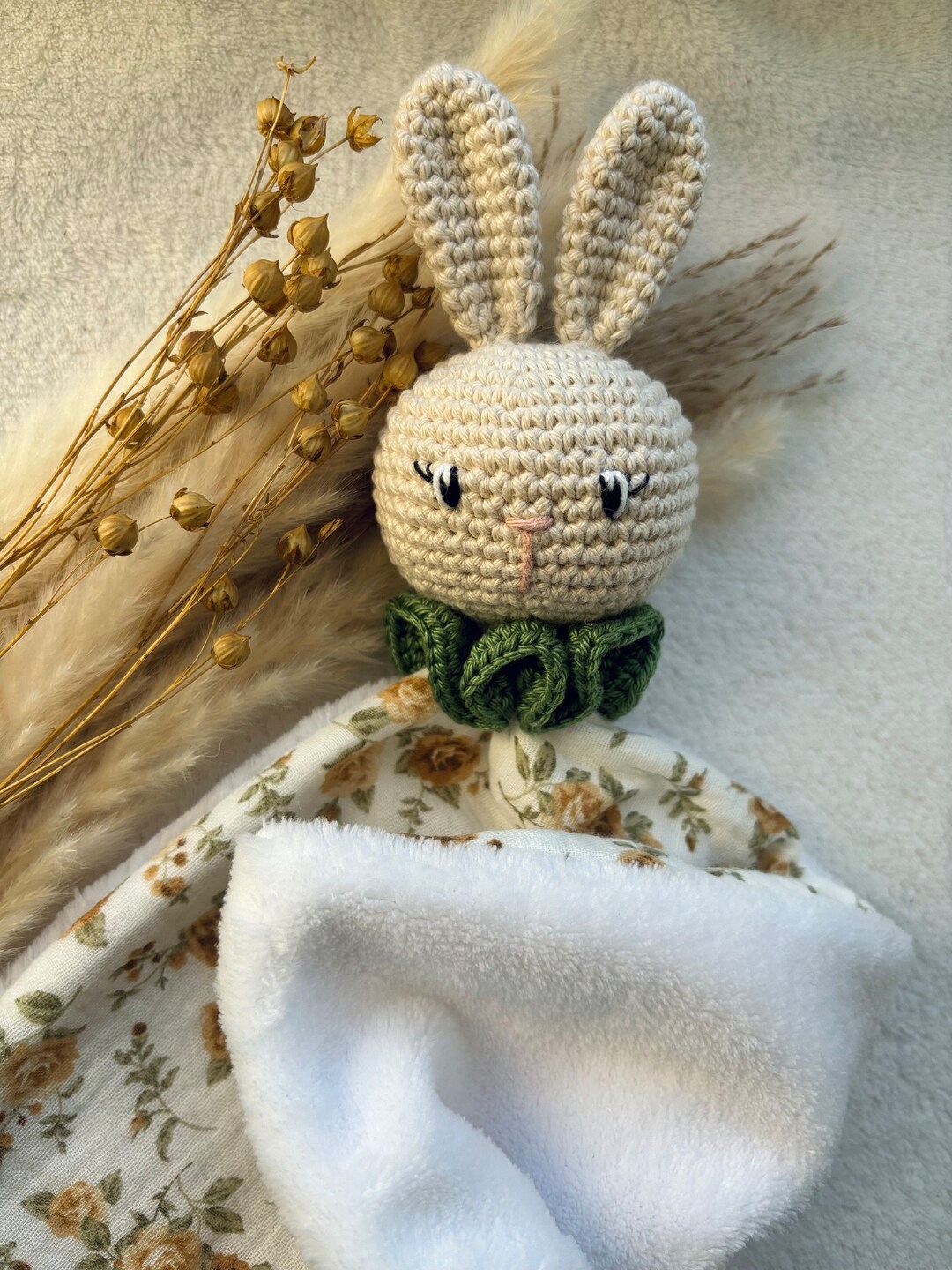 Crochet Rabbit Cuddly Toy Bouquets of Brown Roses Personalized Cuddly ...