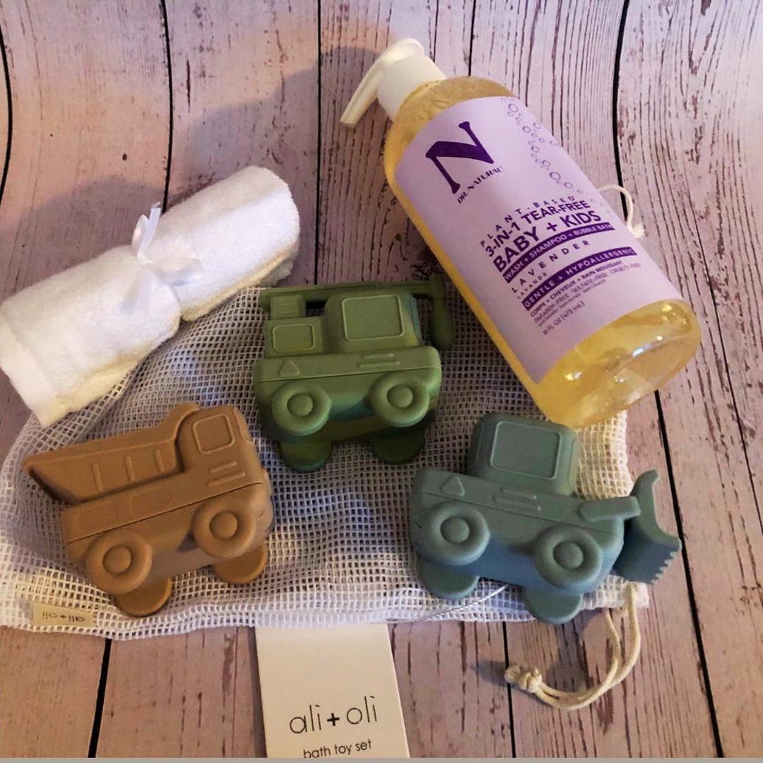 Baby Bathtime Gift Set Herbal Baby Bath Natural Baby Wash New Mom Gift ...