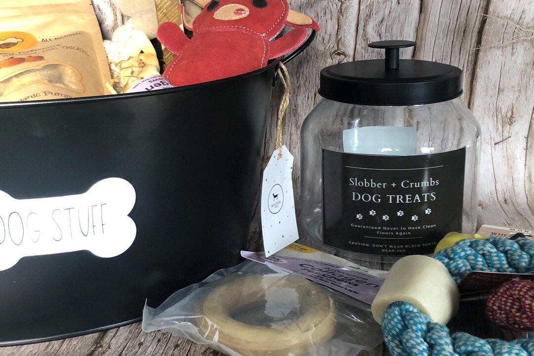 Dog Treat Jar Pet Food Storage Jar Novelty Dog Biscuit Jar Dog Treat ...