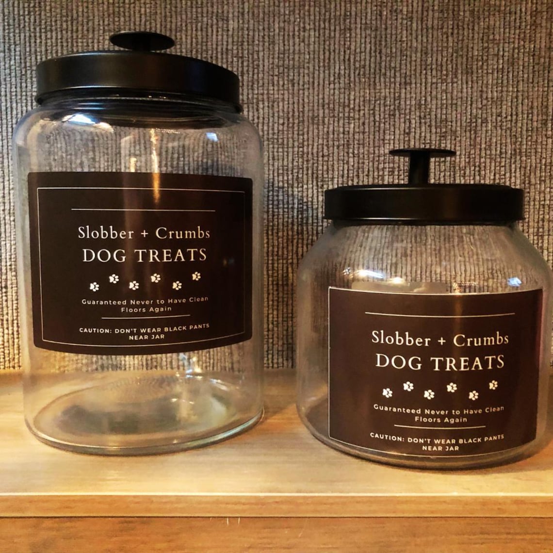 Funny Cat Treat Jar: Half-gallon Glass Pet Food Canister - Etsy