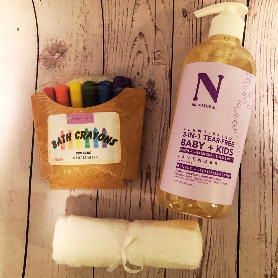 Baby Bathtime Gift Set | Natural Toddler Bath Toy Bundle | Natural ...