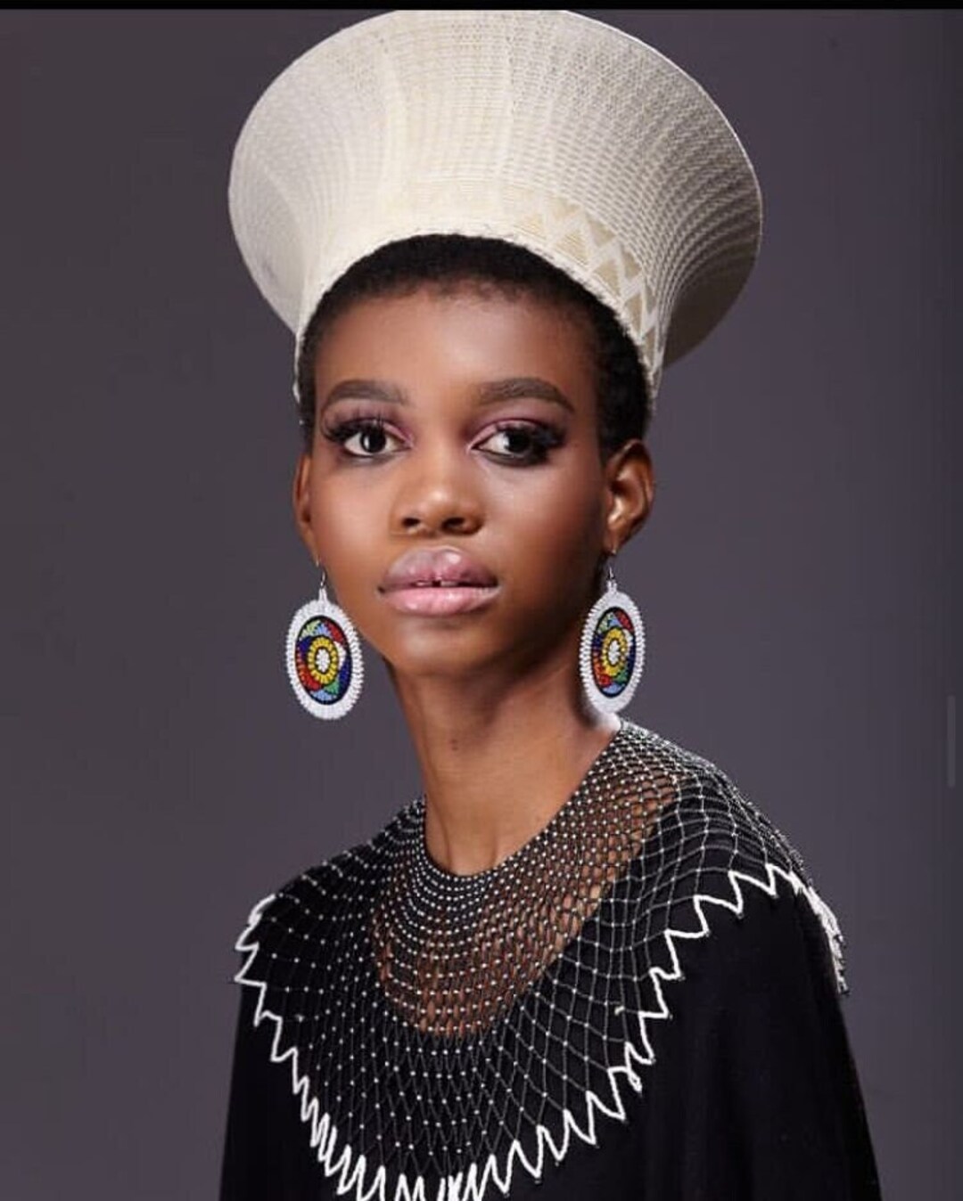 Zulu Hat Without Beads Zulu Beaded Hat Isicholo Bucket Hat South Zulu Hat Without Beads Zulu Beaded Hat Isicholo Bucket Hat South