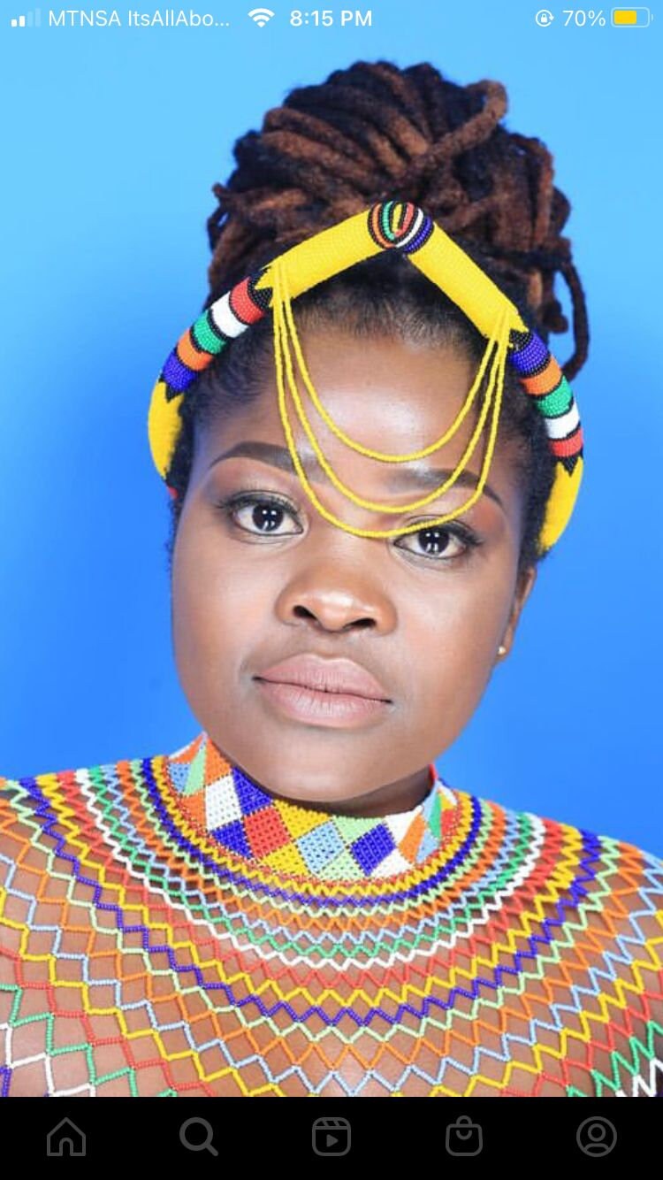 Traditional Beaded Zulu Headband / Thick Handmade Tribal Cultural Head ...