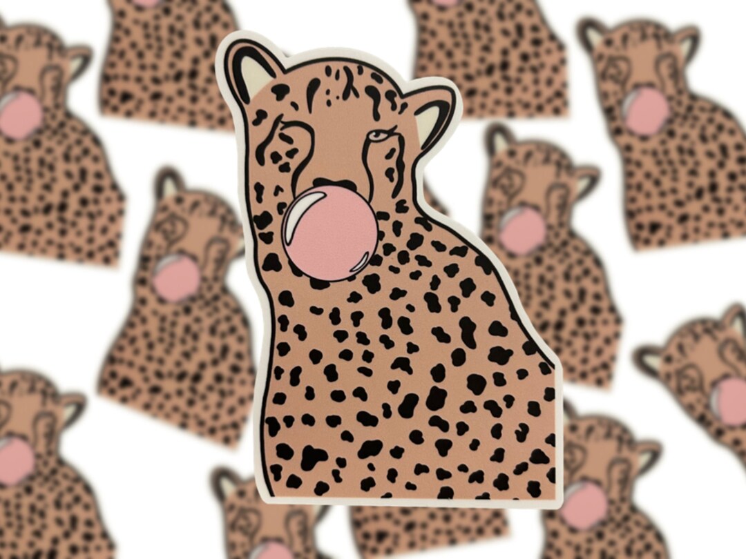 Leopard Sticker Cheetah Stickers, Laptop Stickers, Tumbler Stickers ...